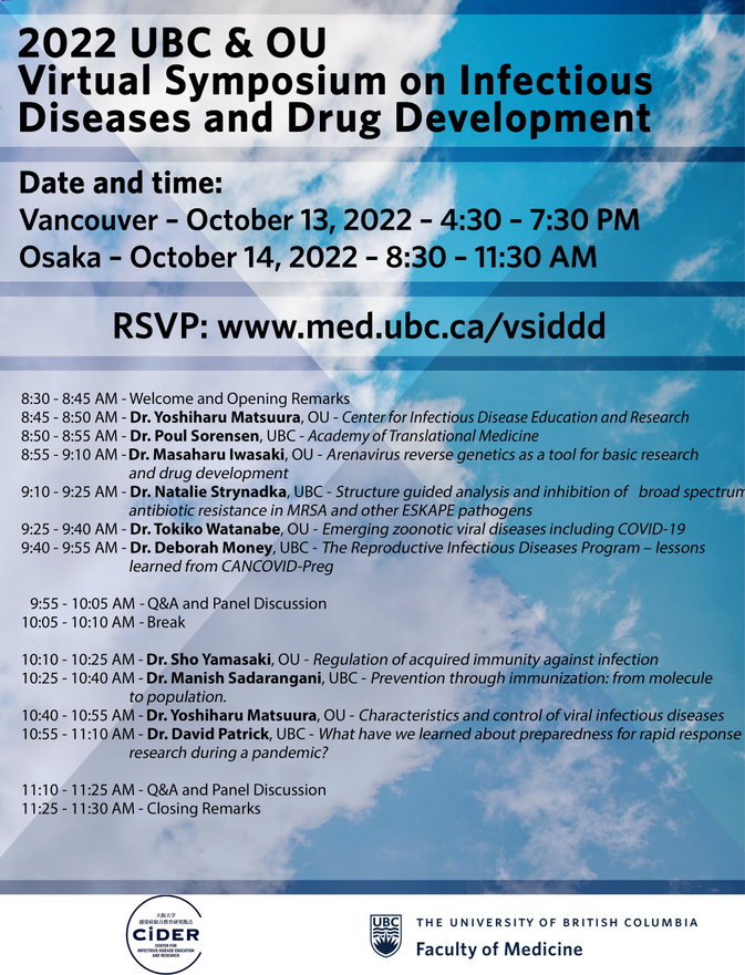 UBC & OU Virtual Symposium on Infectious Diseases and Drug Development ...